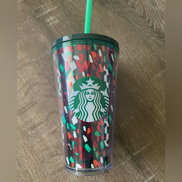 Starbucks | Kitchen | Starbucks Confetti Cold Cup Acrylic Tumbler ...